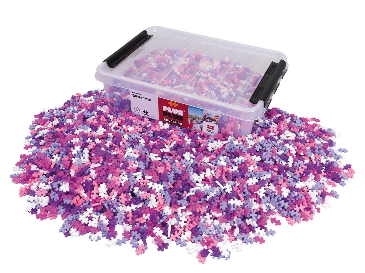 Glitter MIX Bausteine | Kindergartenbedarf HAIDIG Online-Shop