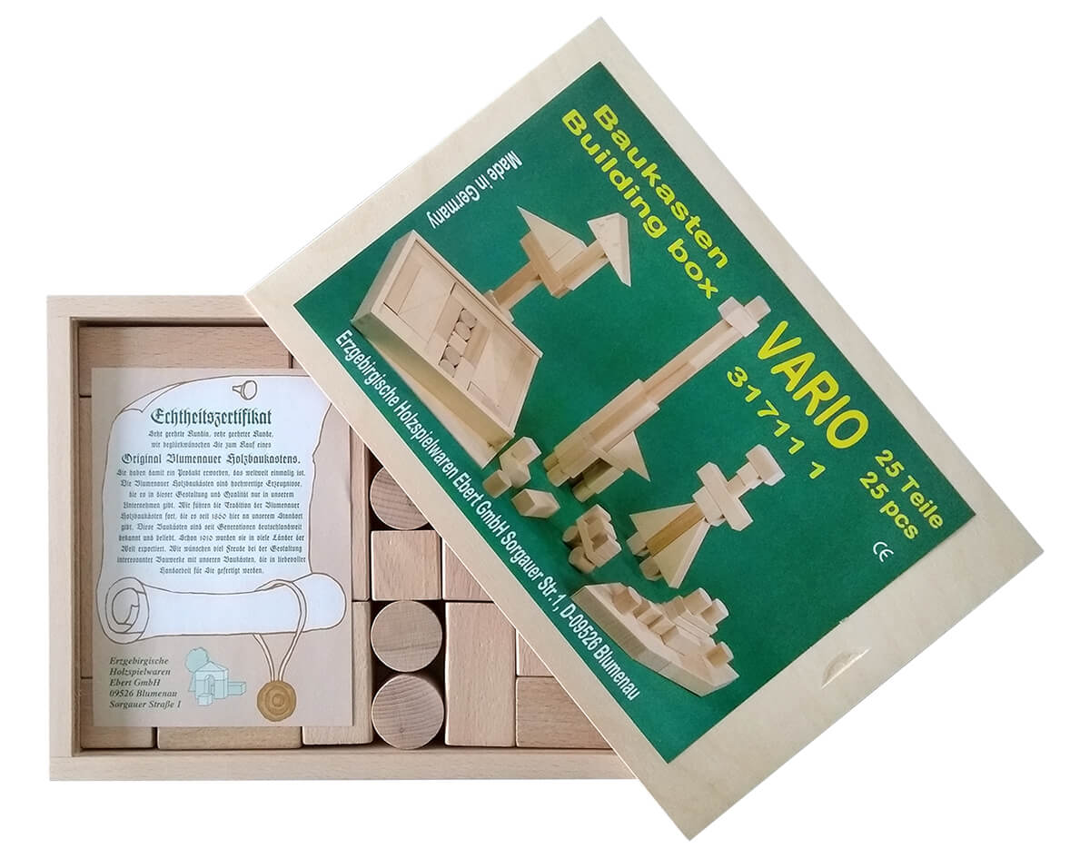 Baukasten aus Holz "Vario"