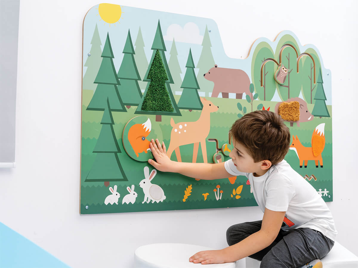 Motorik-Wandspiel "Wald" für mehrere Kinder